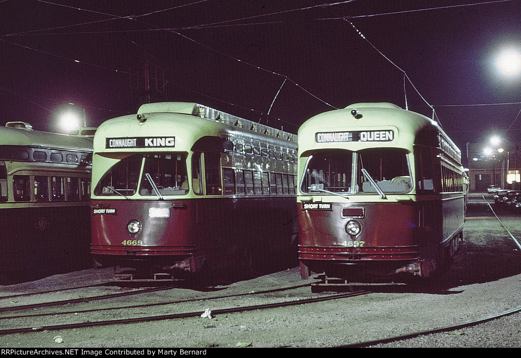 TTC 4697 and 4669 at Connaught Barn